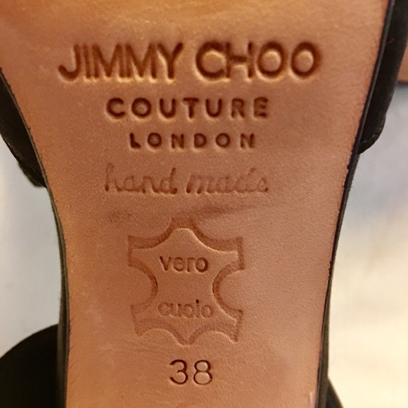 Jimmy Choo Couture | Shoes | Jimmy Choo Couture Black Gold Handmade By ...
